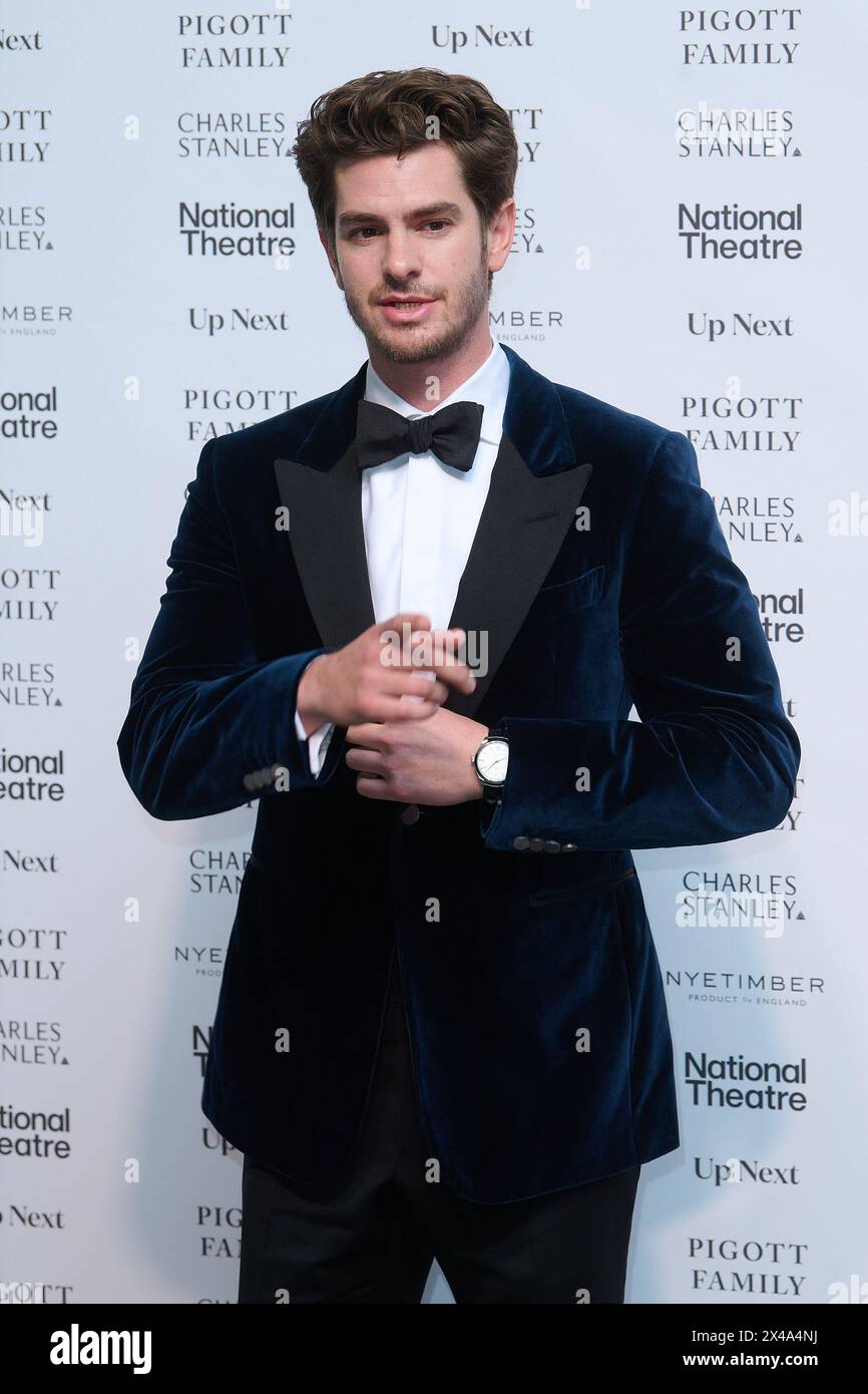 London, UK . 1 May, 2024 . Andrew Garfield pictured at the National ...