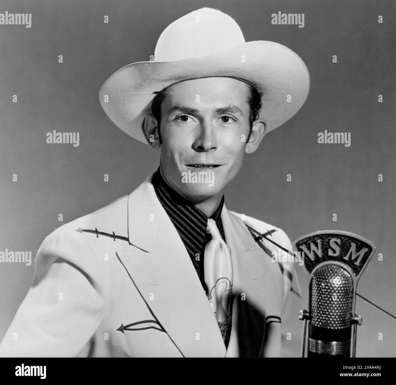 HANK WILLIAMS (1923-1953) American singer-songwriter in 1948 Stock ...