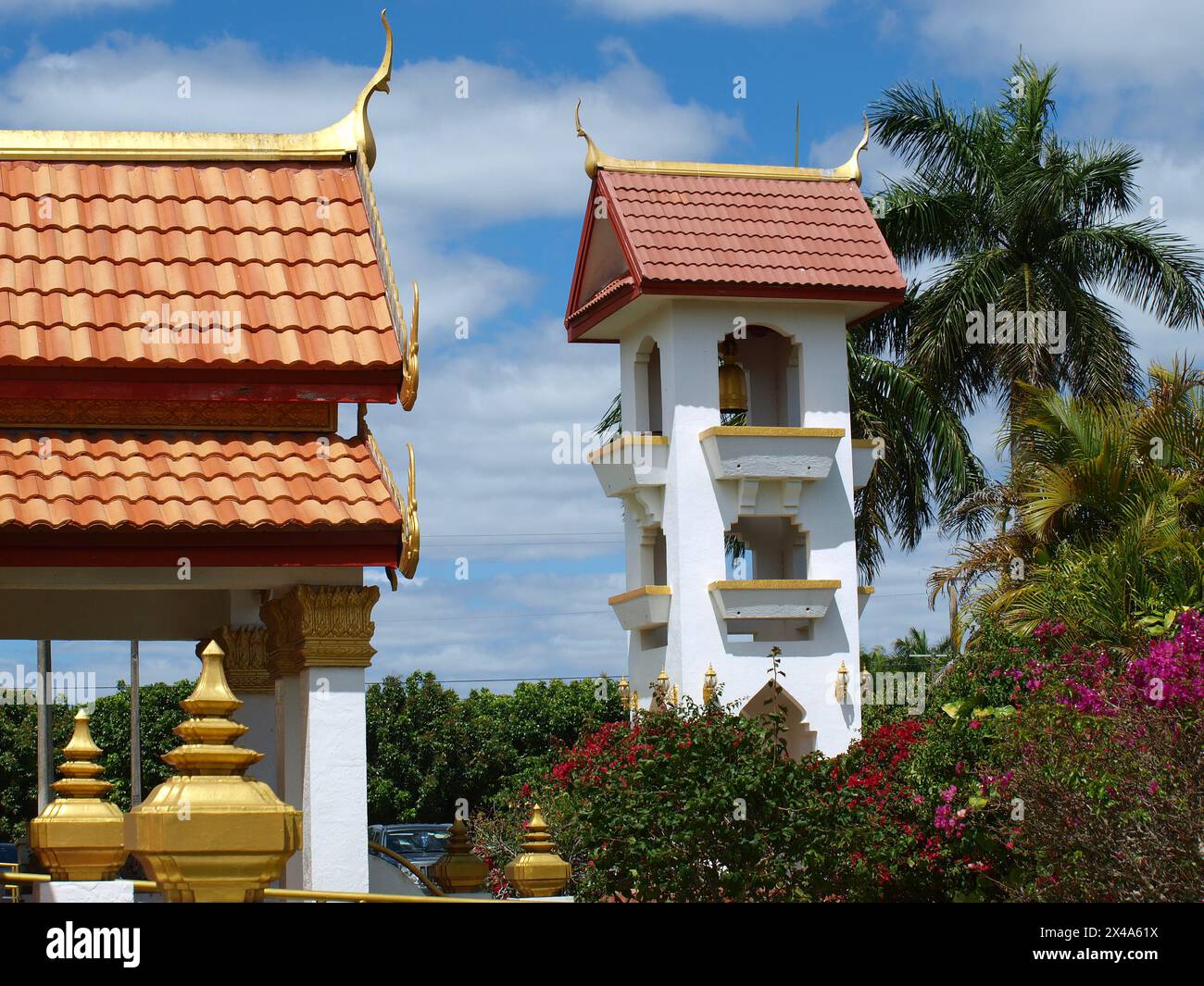 Miami, Florida, United States - April 14, 2024: Architecture of bell ...