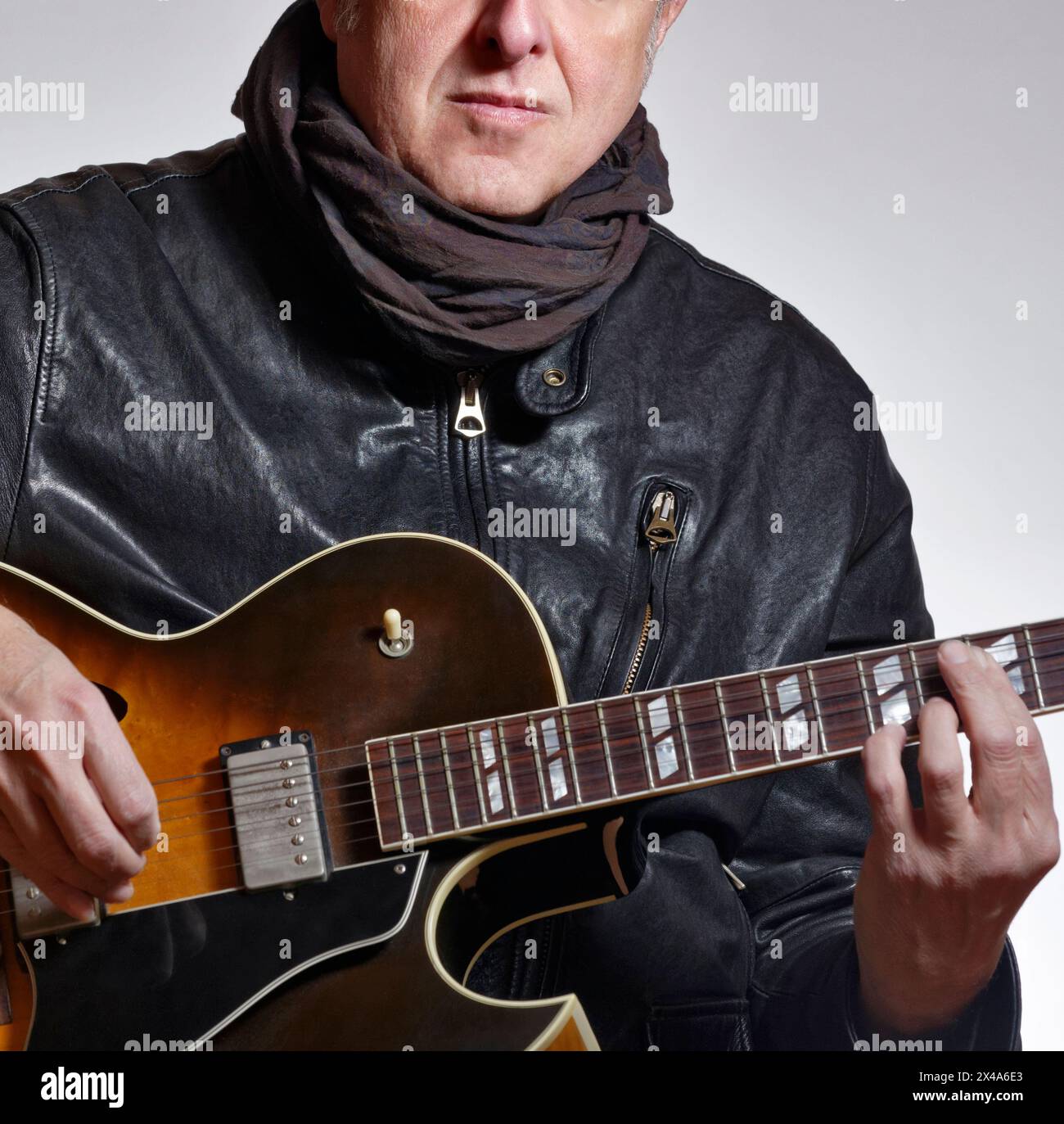 Italy, Rome; electric guitar player Stock Photo - Alamy