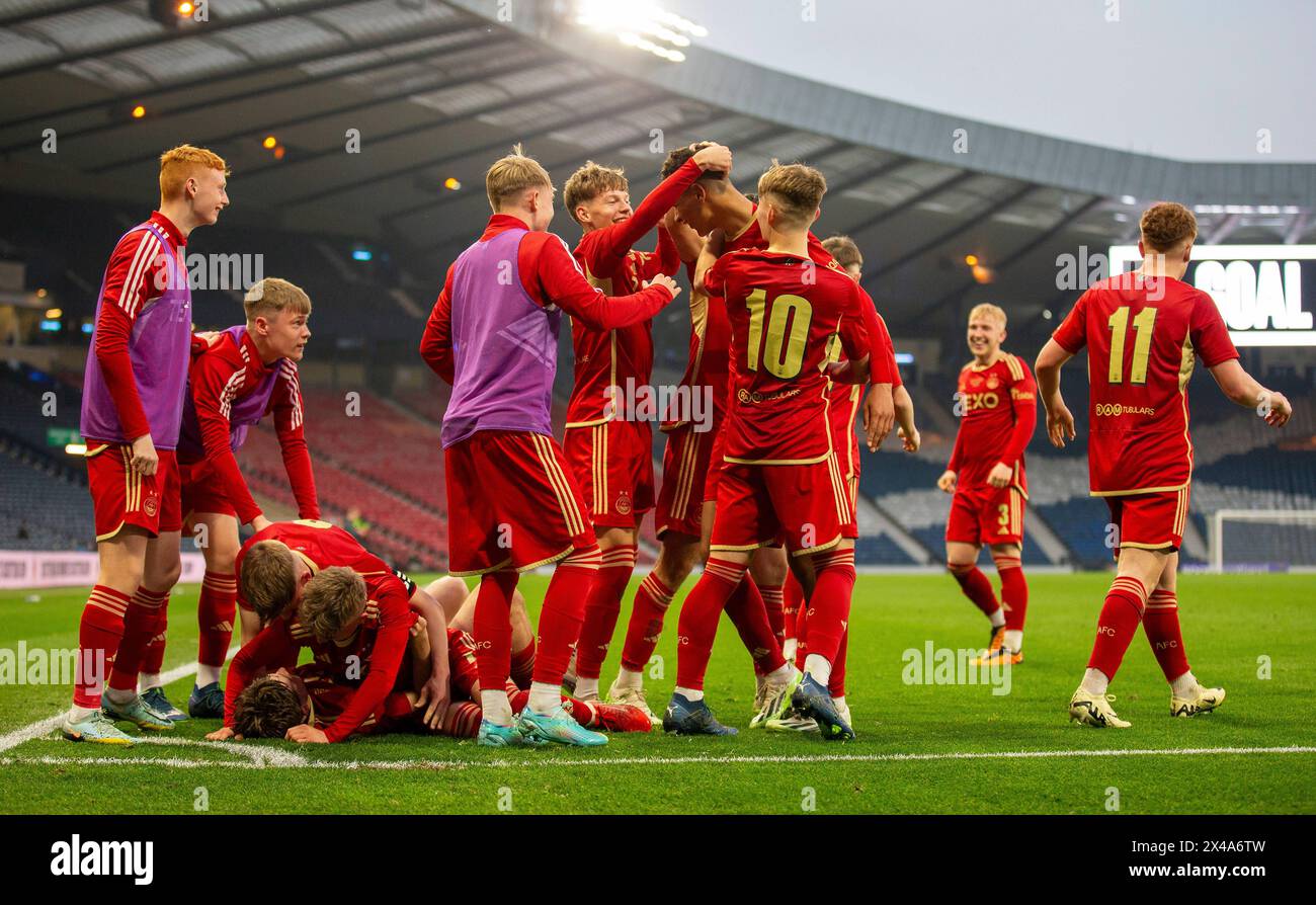 1st May 2024; Hampden Park, Glasgow, Scotland: Scottish FA Youth Cup ...