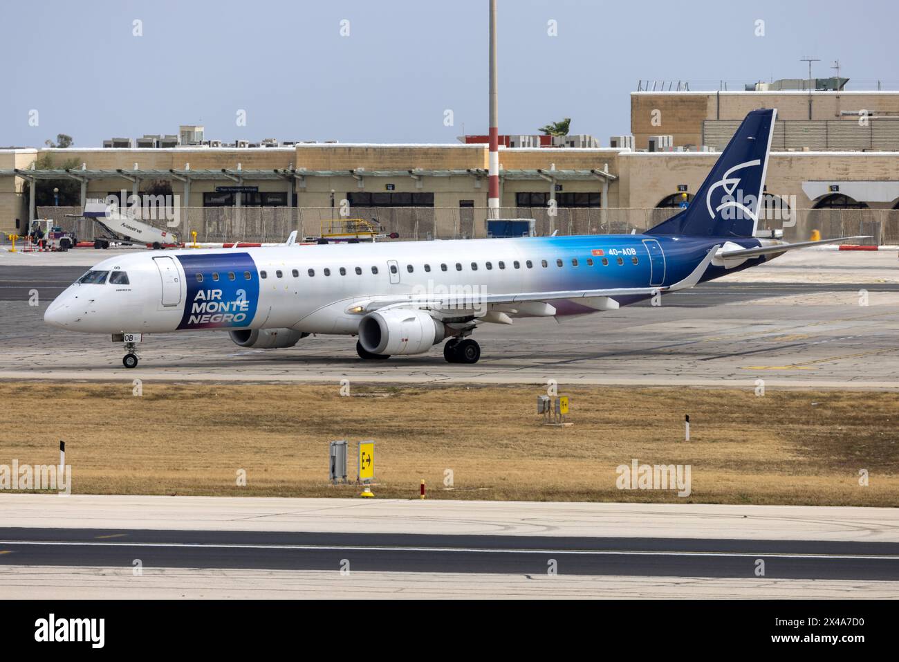 Air Montenegro Embraer 195LR (ERJ-190-200LR) (REG: 4O-AOB) departing ...