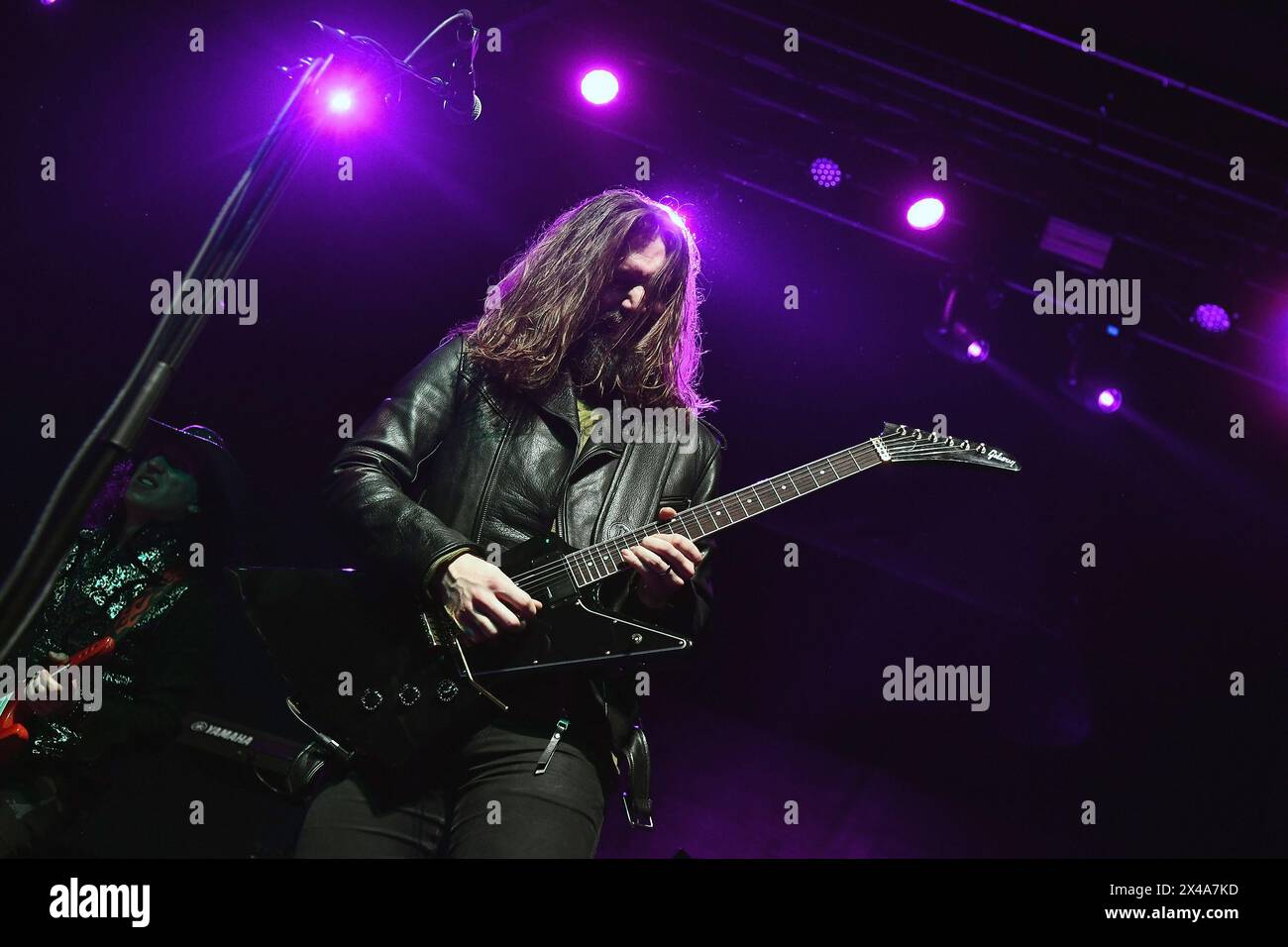 Rio de Janeiro, Brazil, April 30, 2024. - Guitarist Roy Z, during the ...