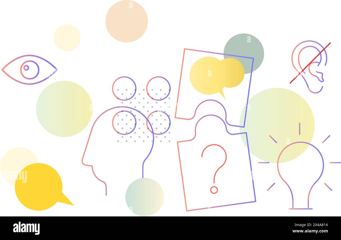 Design Process to find problems and create innovative solutions - Stock ...