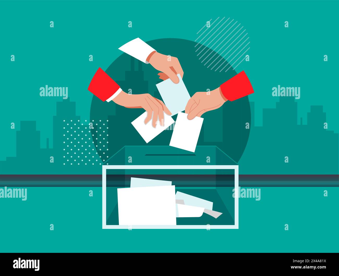 Power of Election - Ballot Paper Voting - Stock Illustration as EPS 10 ...