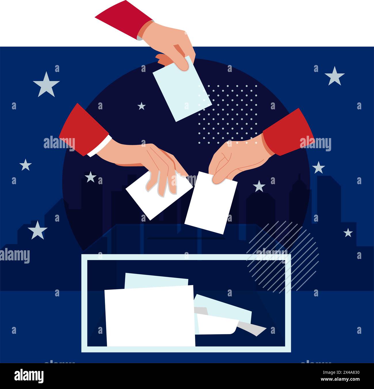 Power of Election - Ballot Paper Voting - Stock Illustration as EPS 10 ...
