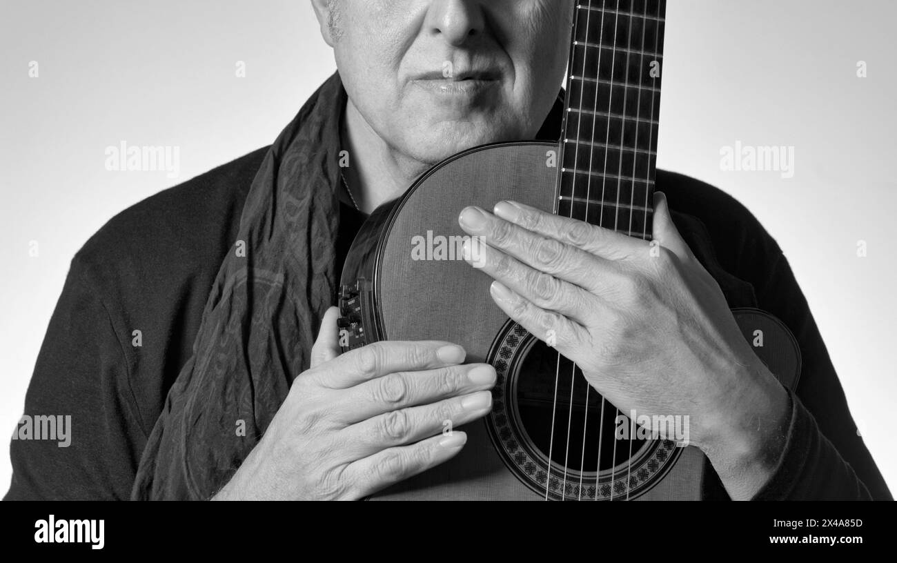 Italy, Rome; acoustic guitar player Stock Photo - Alamy