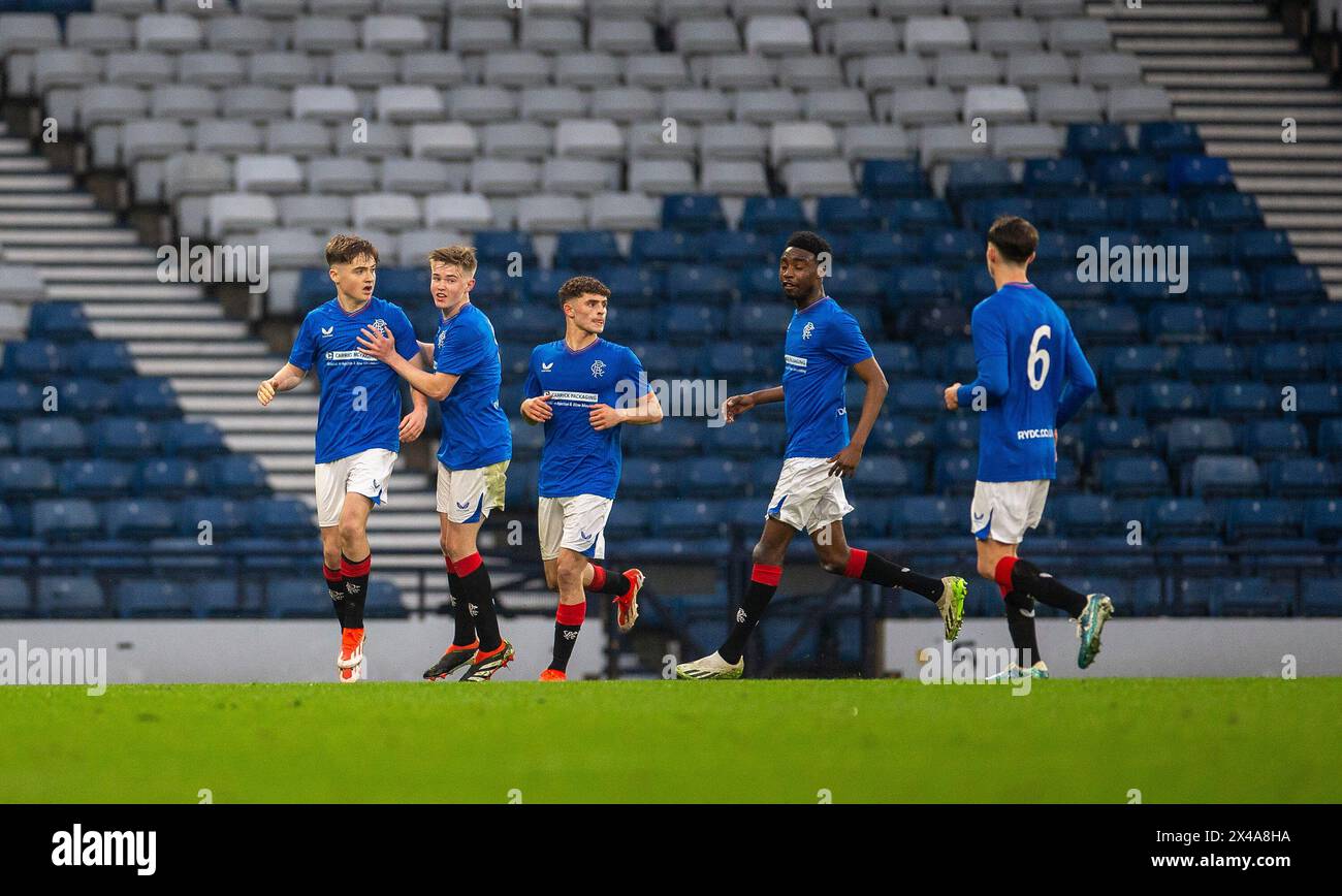 1st May 2024; Hampden Park, Glasgow, Scotland: Scottish FA Youth Cup ...