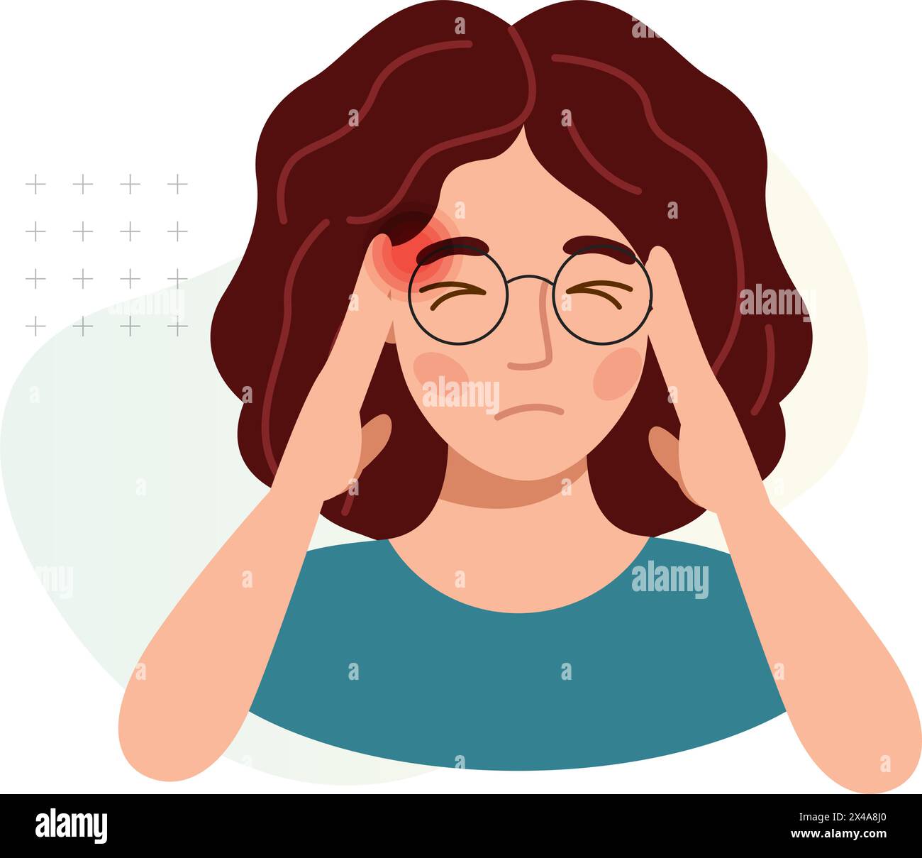 Migraine despair Cut Out Stock Images & Pictures - Alamy