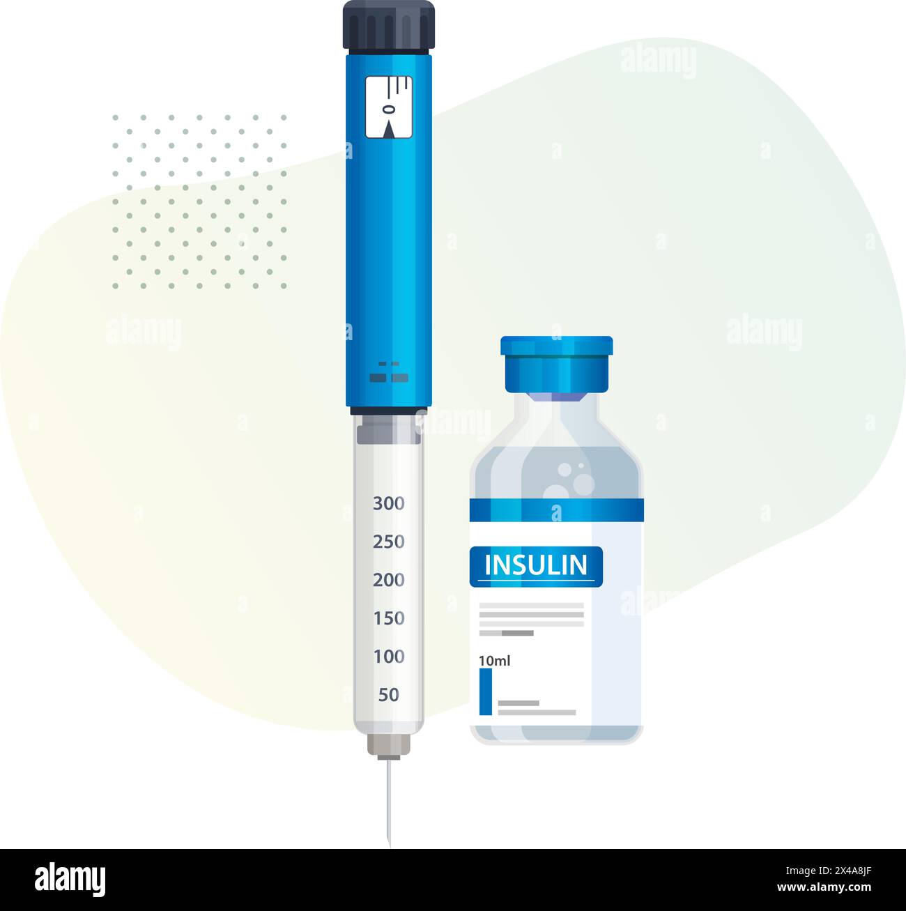 Insulin pen needle Stock Vector Images - Alamy