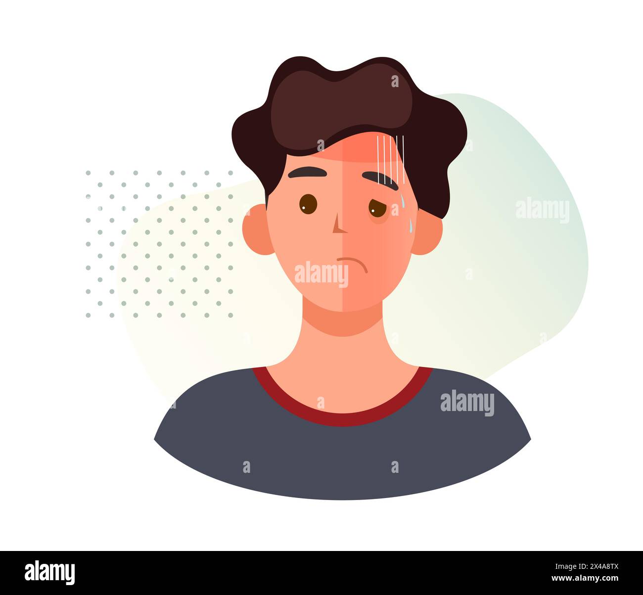 Facial Paralysis - Bell's palsy - Stock Illustration as EPS 10 File ...
