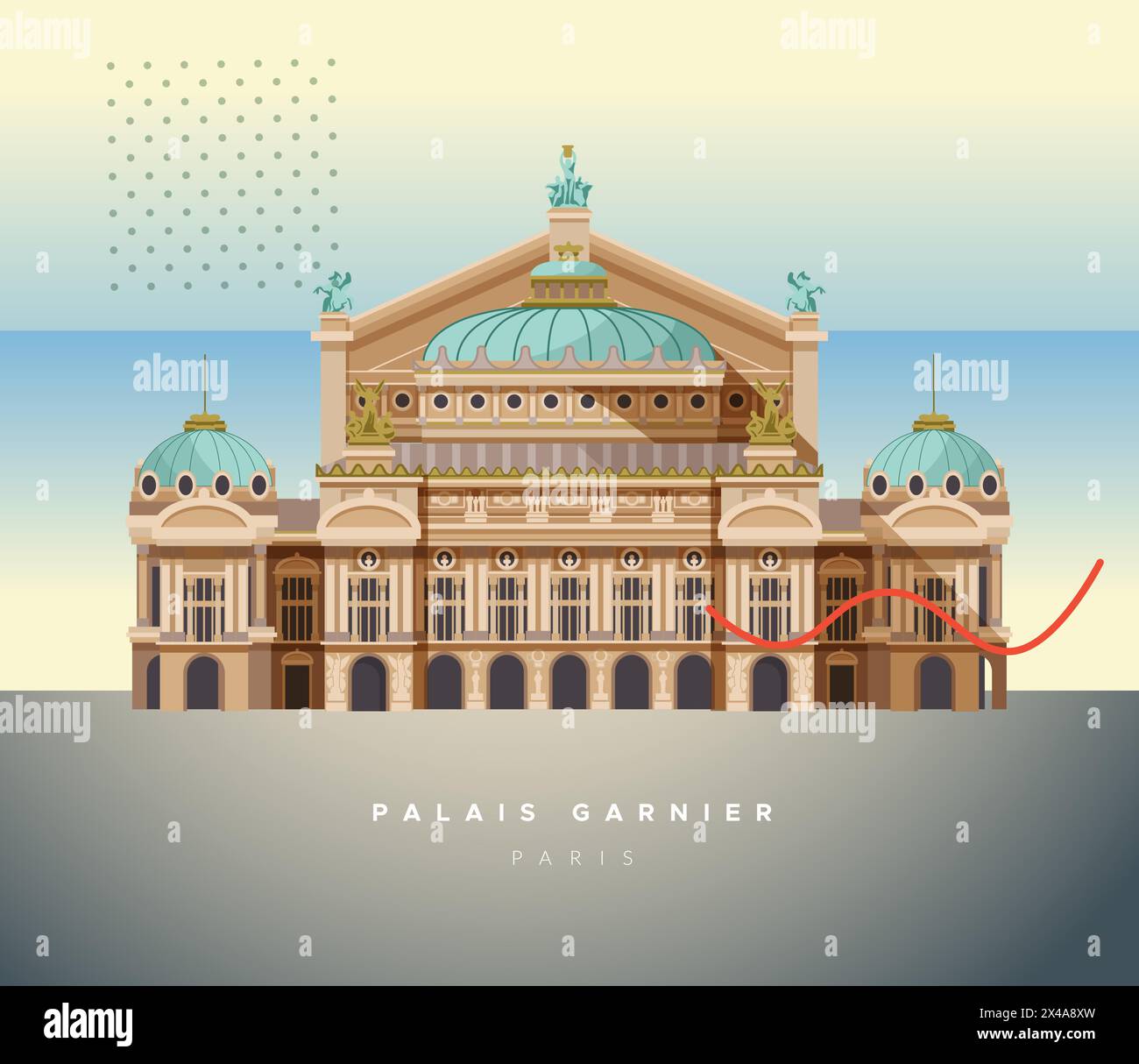 The Palais Garnier - Landmark Opera House - Paris France Stock ...