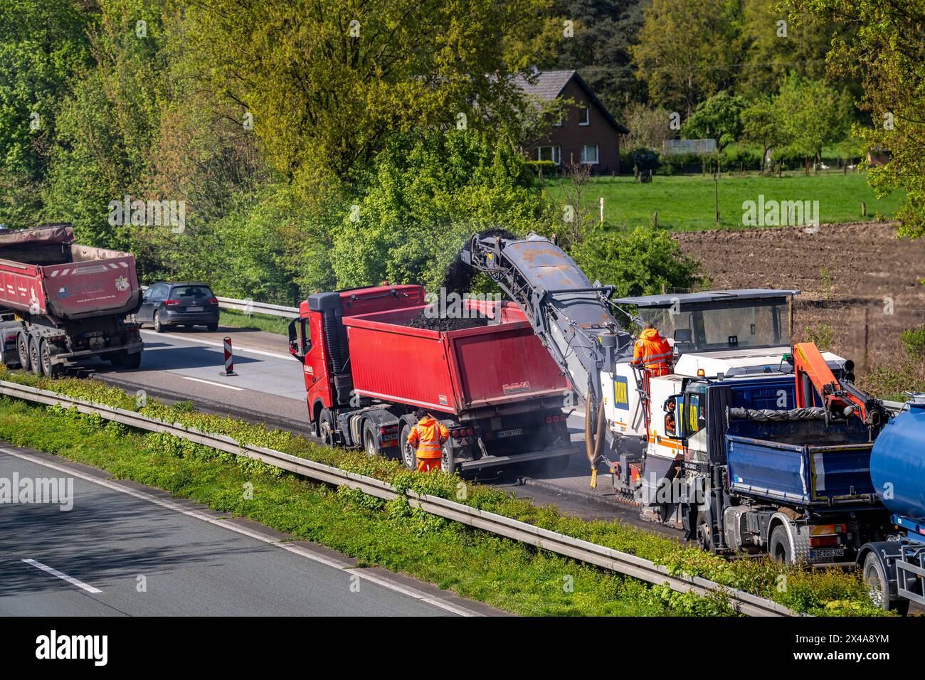 Old road asphalt work hi-res stock photography and images - Alamy