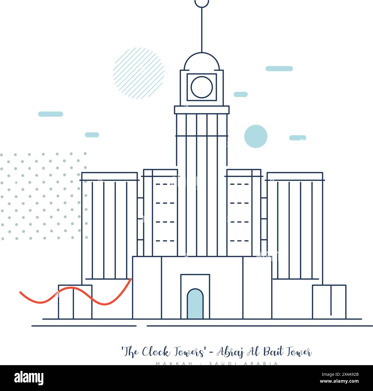 Al bait abraj towers Cut Out Stock Images & Pictures - Alamy