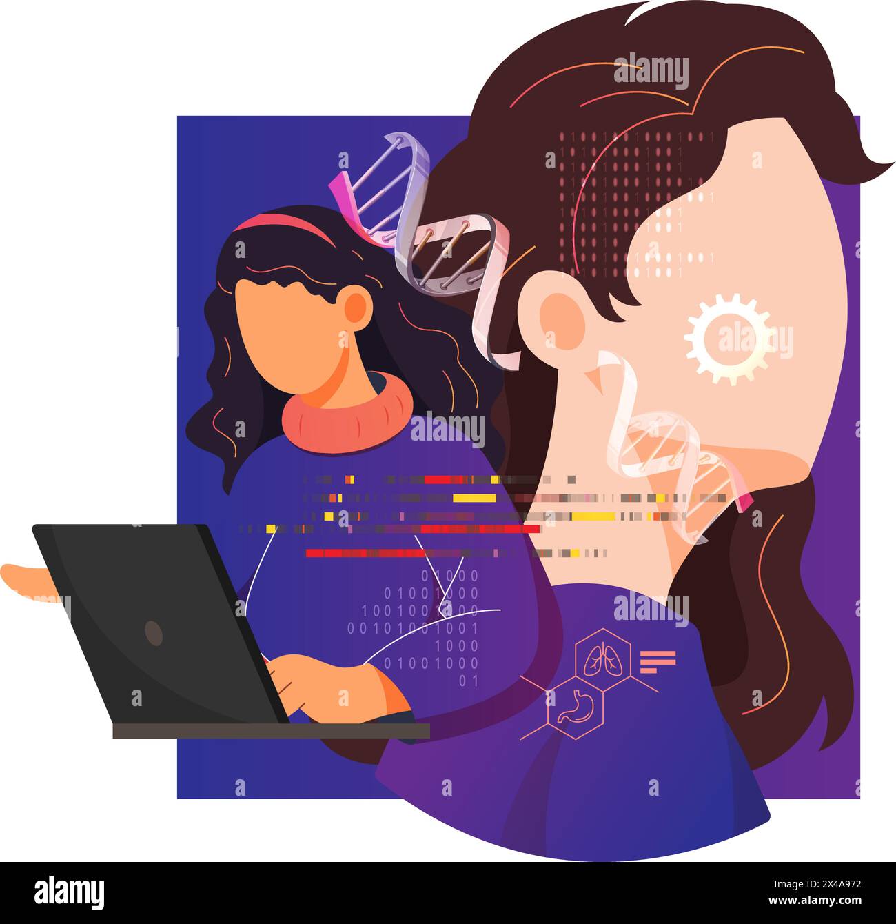 Women in Genetics Research - Gene Editing and Modifying DNA Helix ...