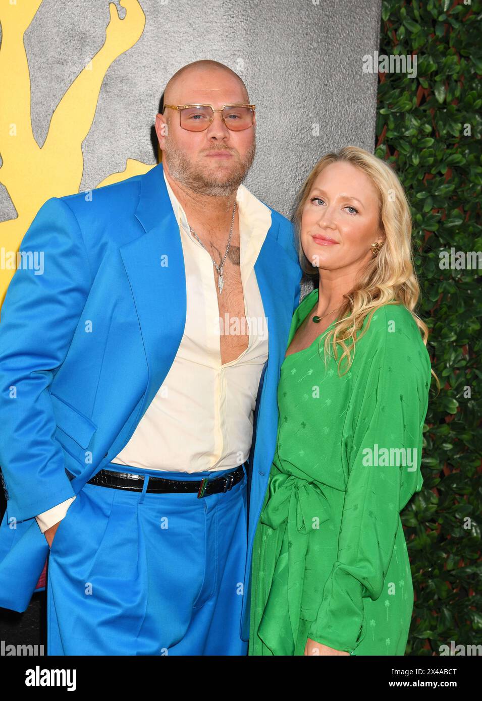 HOLLYWOOD, CALIFORNIA - APRIL 30: (L-R) Dominic Lewis and guest attend ...
