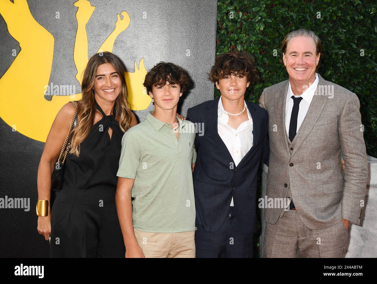 HOLLYWOOD, CALIFORNIA - APRIL 30: Guymon Casady (R) and family attend ...