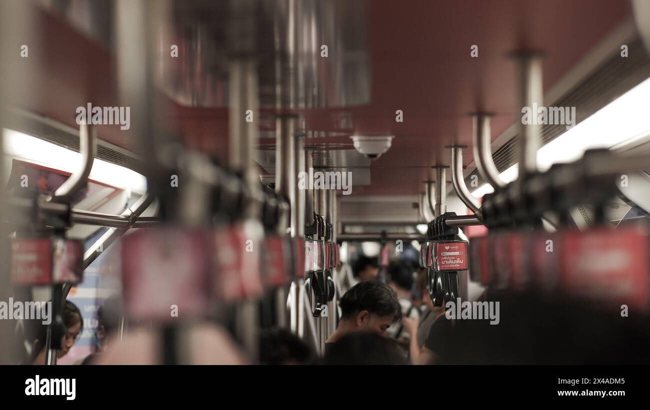 Commuter train inside busy hi-res stock photography and images - Alamy