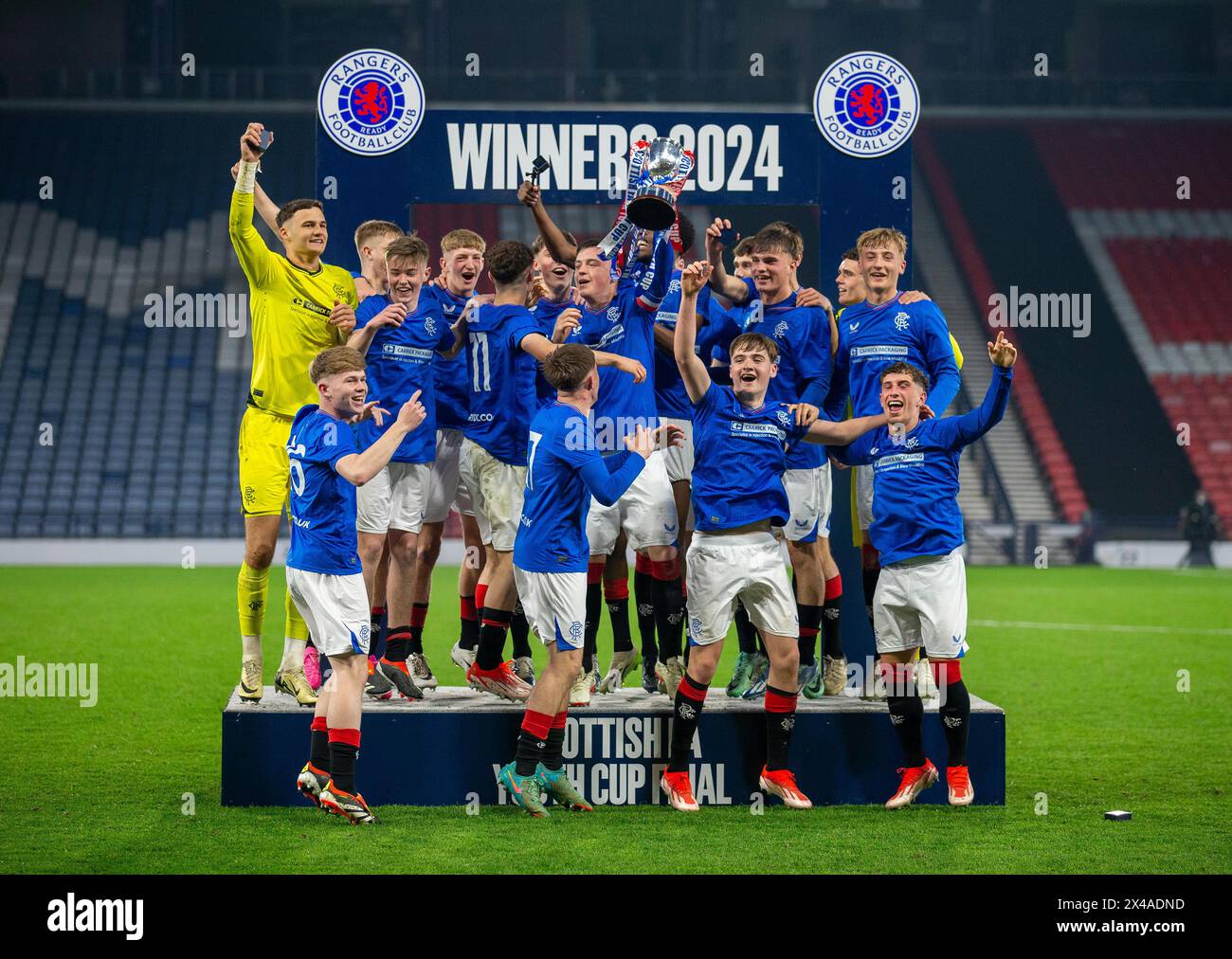 1st May 2024; Hampden Park, Glasgow, Scotland: Scottish FA Youth Cup ...