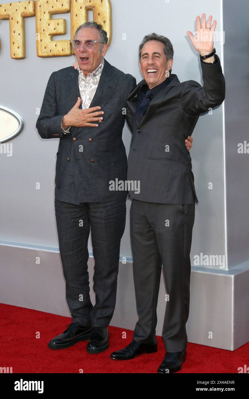 LOS ANGELES - APR 30: Michael Richards, Jerry Seinfeld at the Unfrosted ...