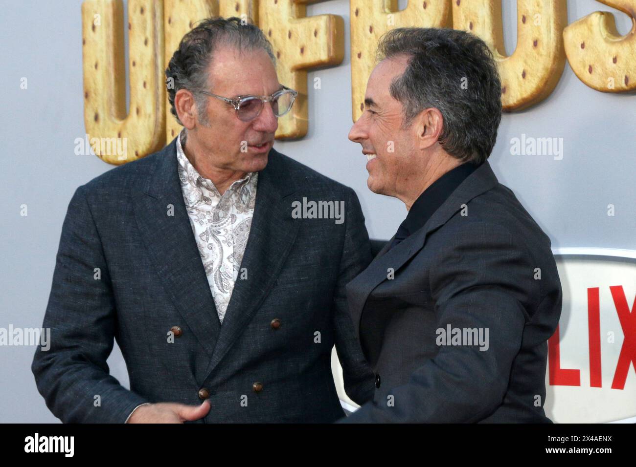 LOS ANGELES - APR 30: Michael Richards, Jerry Seinfeld at the Unfrosted ...