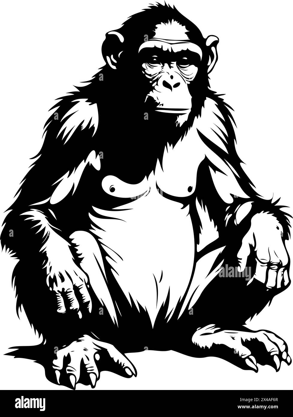 Hand painting vector vectors Black and White Stock Photos & Images - Alamy