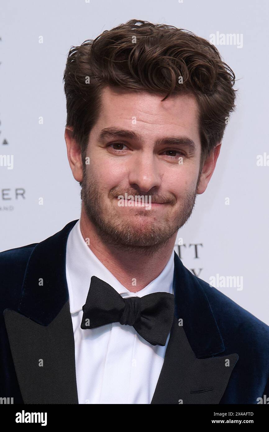 London, UK . 1 May, 2024 . Andrew Garfield pictured at the National ...