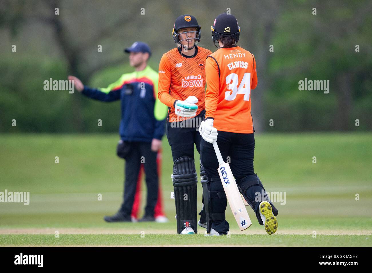 Stokenchurch, UK, 1st May 2024. Georgia Adams (left) and Georgia Elwiss ...