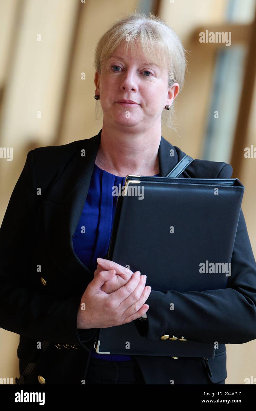 Edinburgh Scotland, UK 01 May 2024. Shona Robison MSP at the Scottish ...