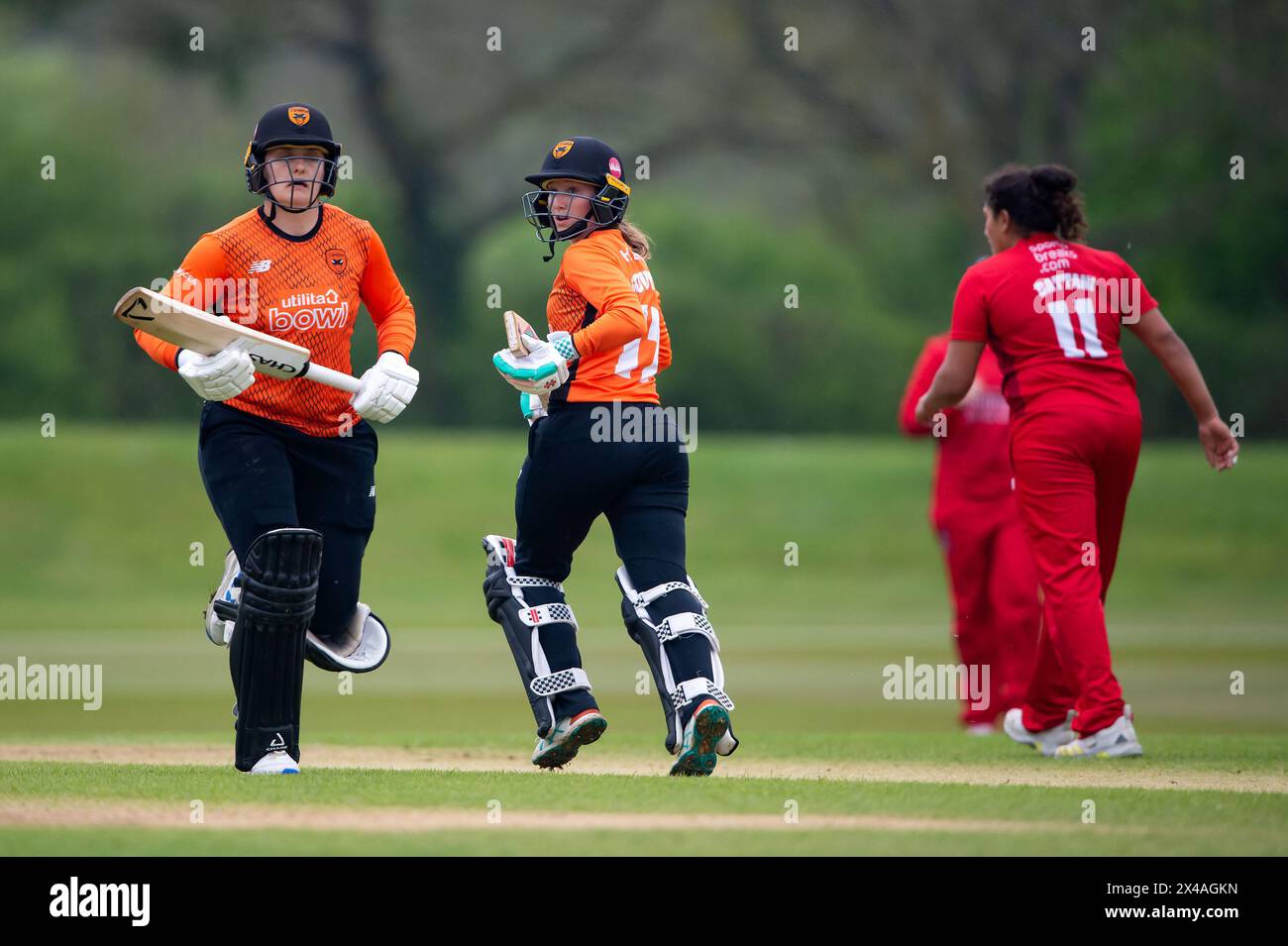 Stokenchurch, UK, 1st May 2024. Rhianna Southby (centre)and Nancy ...