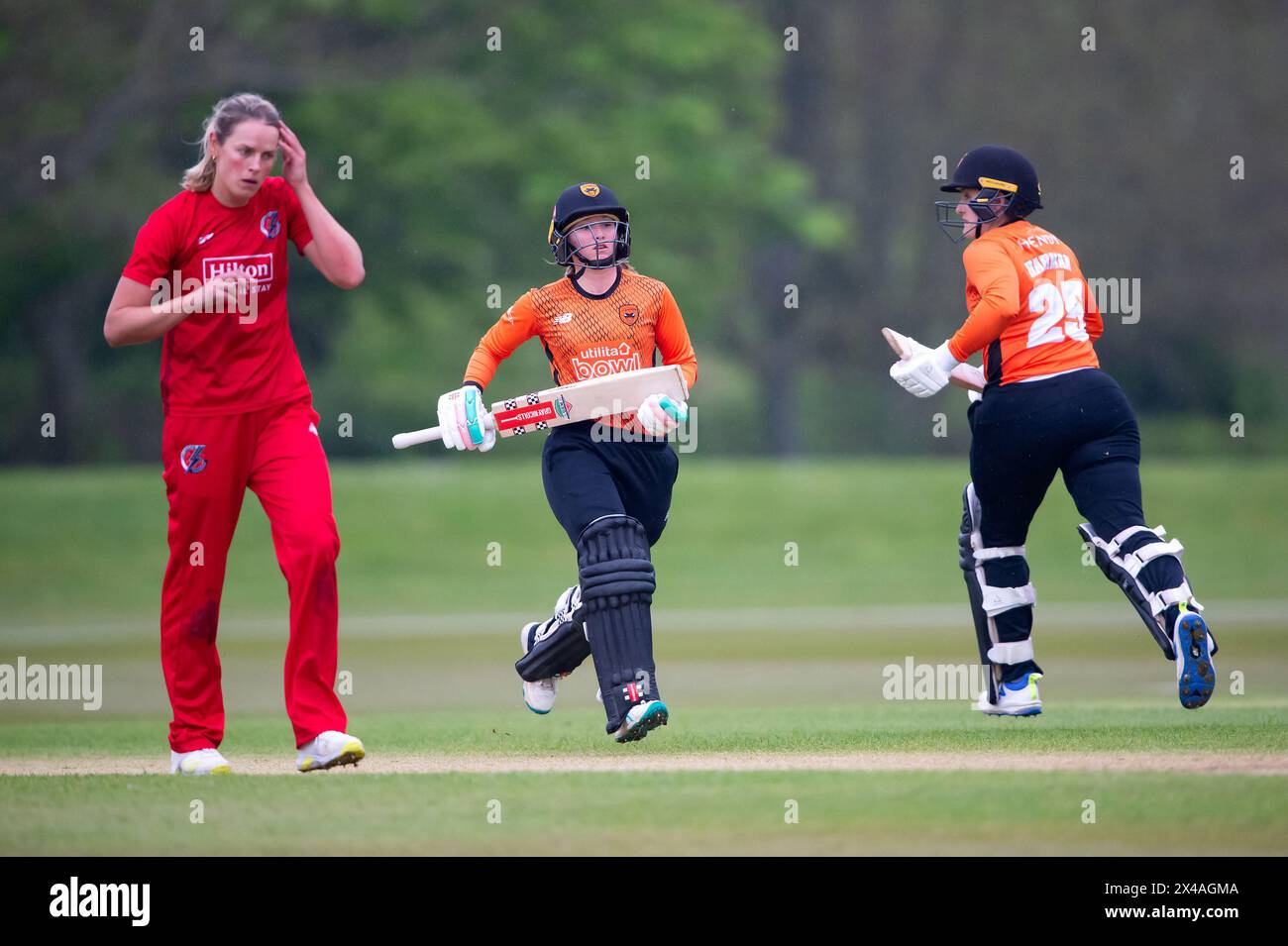 Stokenchurch, UK, 1st May 2024. Rhianna Southby (centre)and Nancy ...