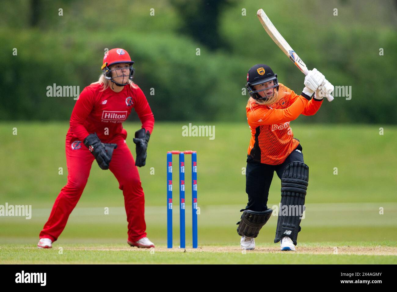 Stokenchurch, UK, 1st May 2024. Alice Monaghan of Southern Vipers ...