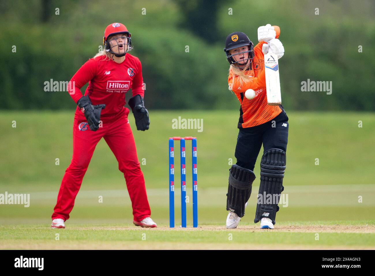 Stokenchurch, UK, 1st May 2024. Alice Monaghan of Southern Vipers ...