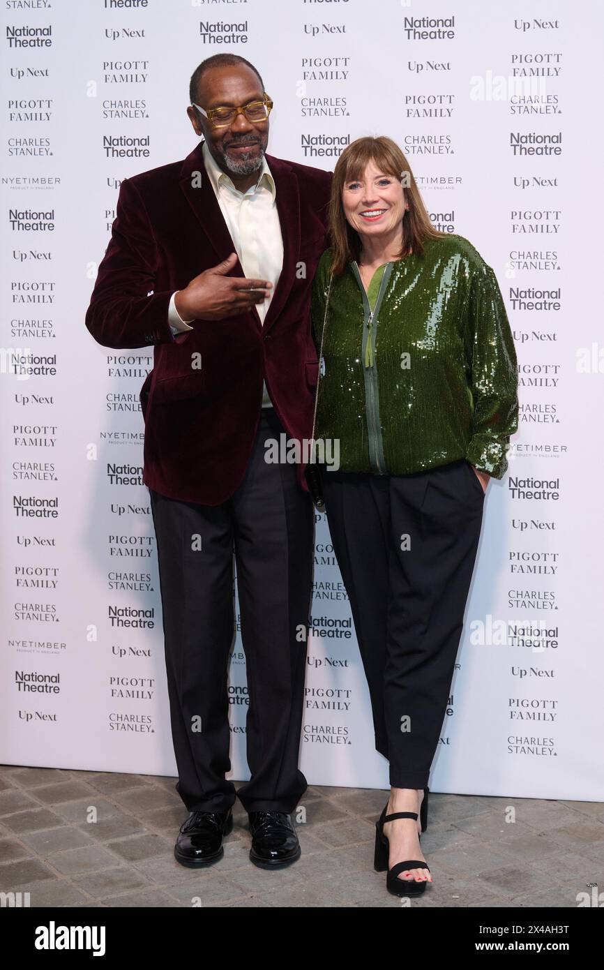 London, UK . 1 May, 2024 . Sir Lenny Henry and Lisa Makin pictured at ...