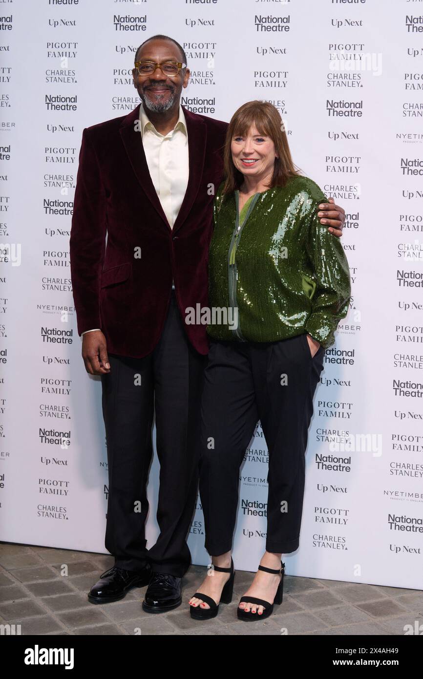 London, UK . 1 May, 2024 . Sir Lenny Henry and Lisa Makin pictured at ...