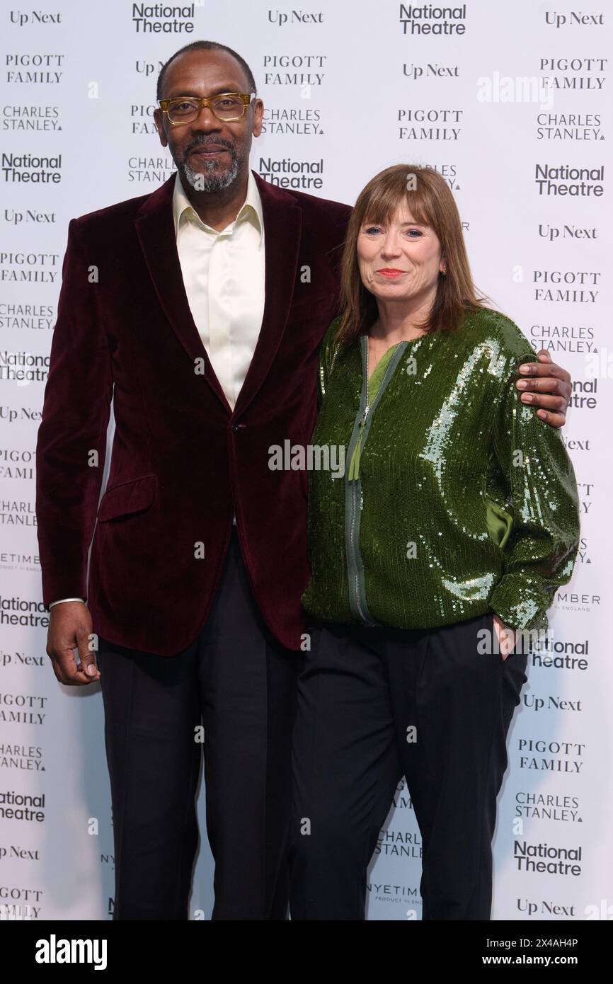 London, UK . 1 May, 2024 . Sir Lenny Henry and Lisa Makin pictured at ...