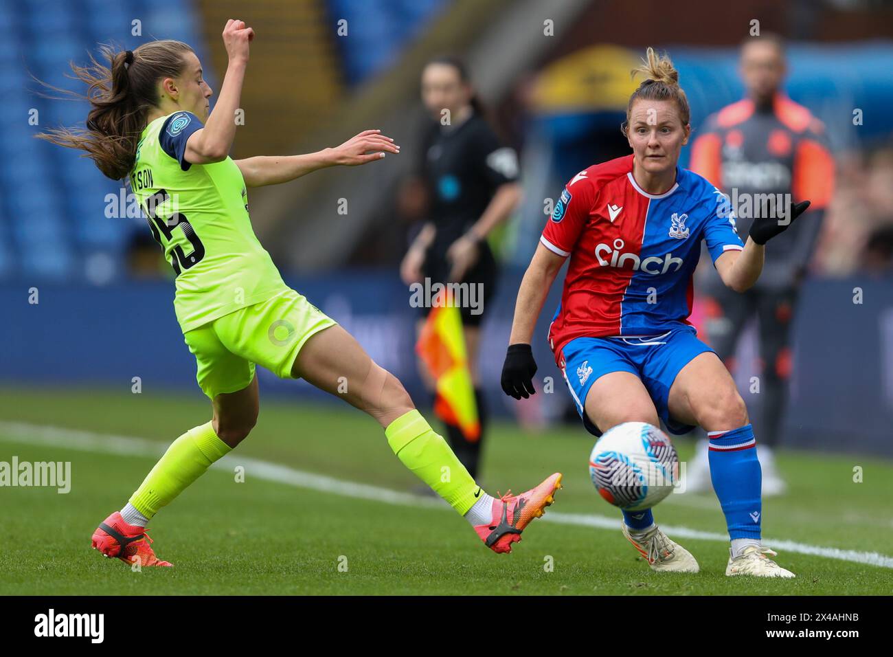 London, UK. 28th April, 2024. Fliss Gibbons during the Women’s ...