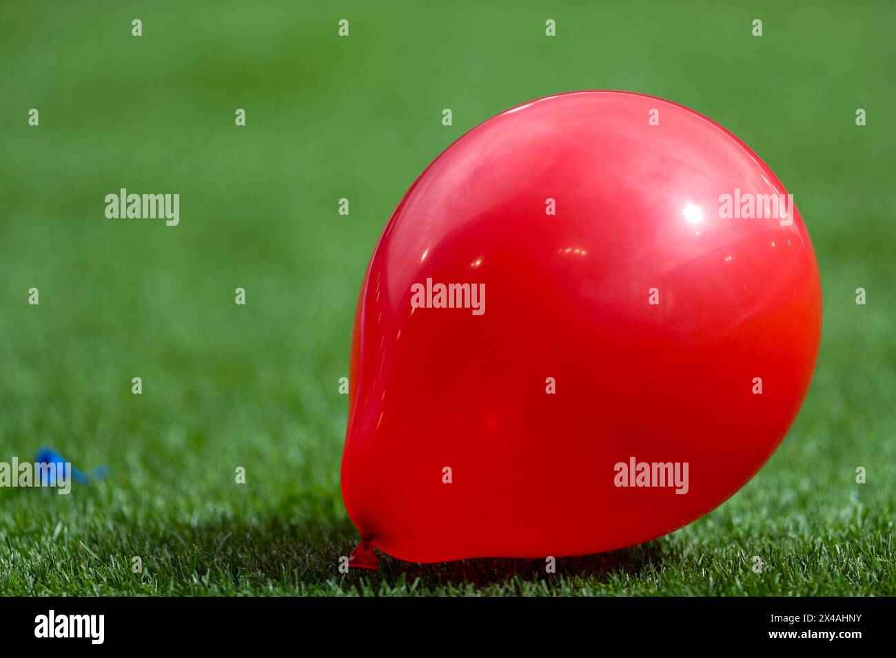 London, UK. 28th April, 2024. Red balloon on pitch during the Women’s ...