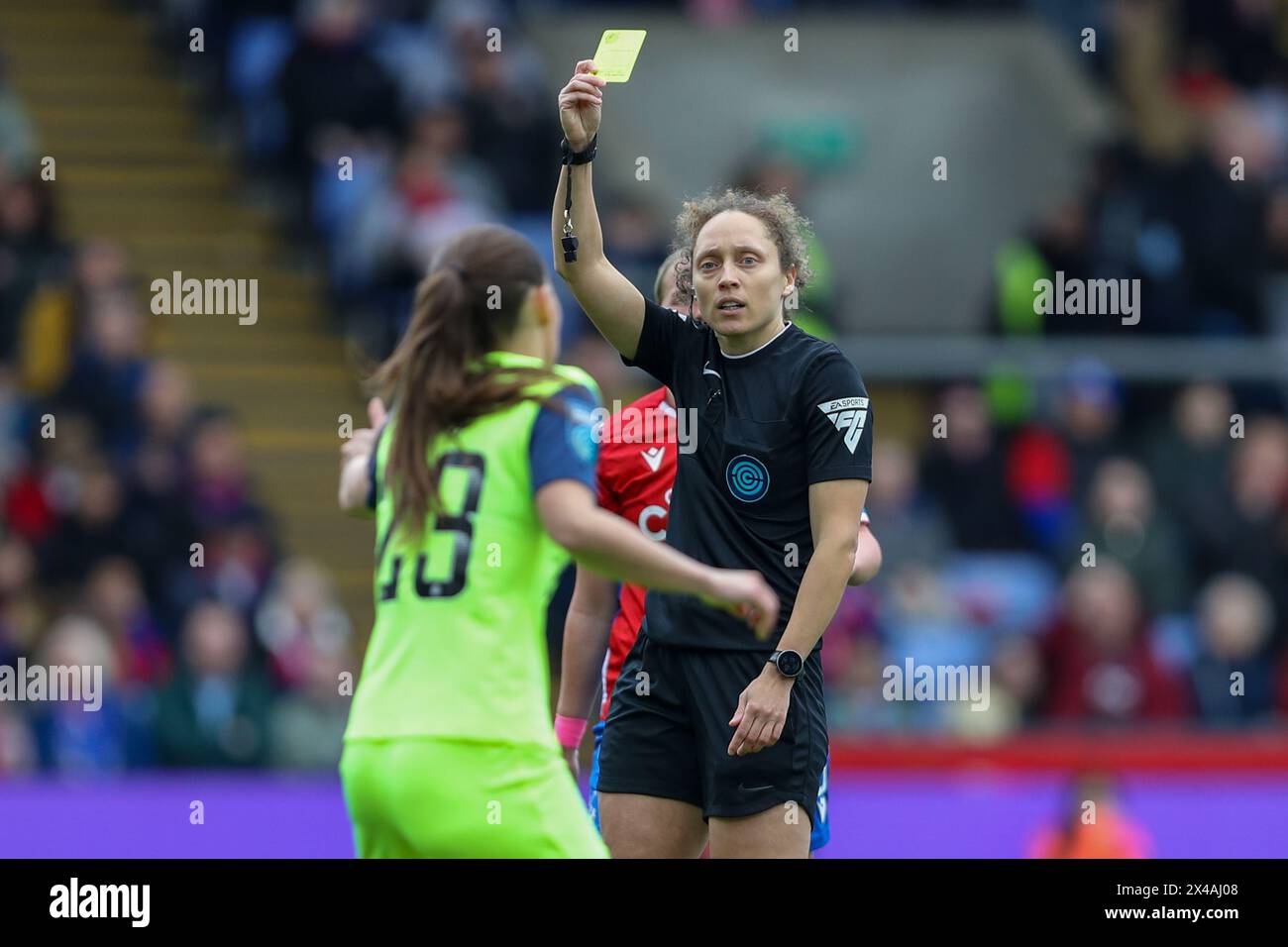 London, UK. 28th April, 2024. Lauren Impey (referee) during the Women’s ...
