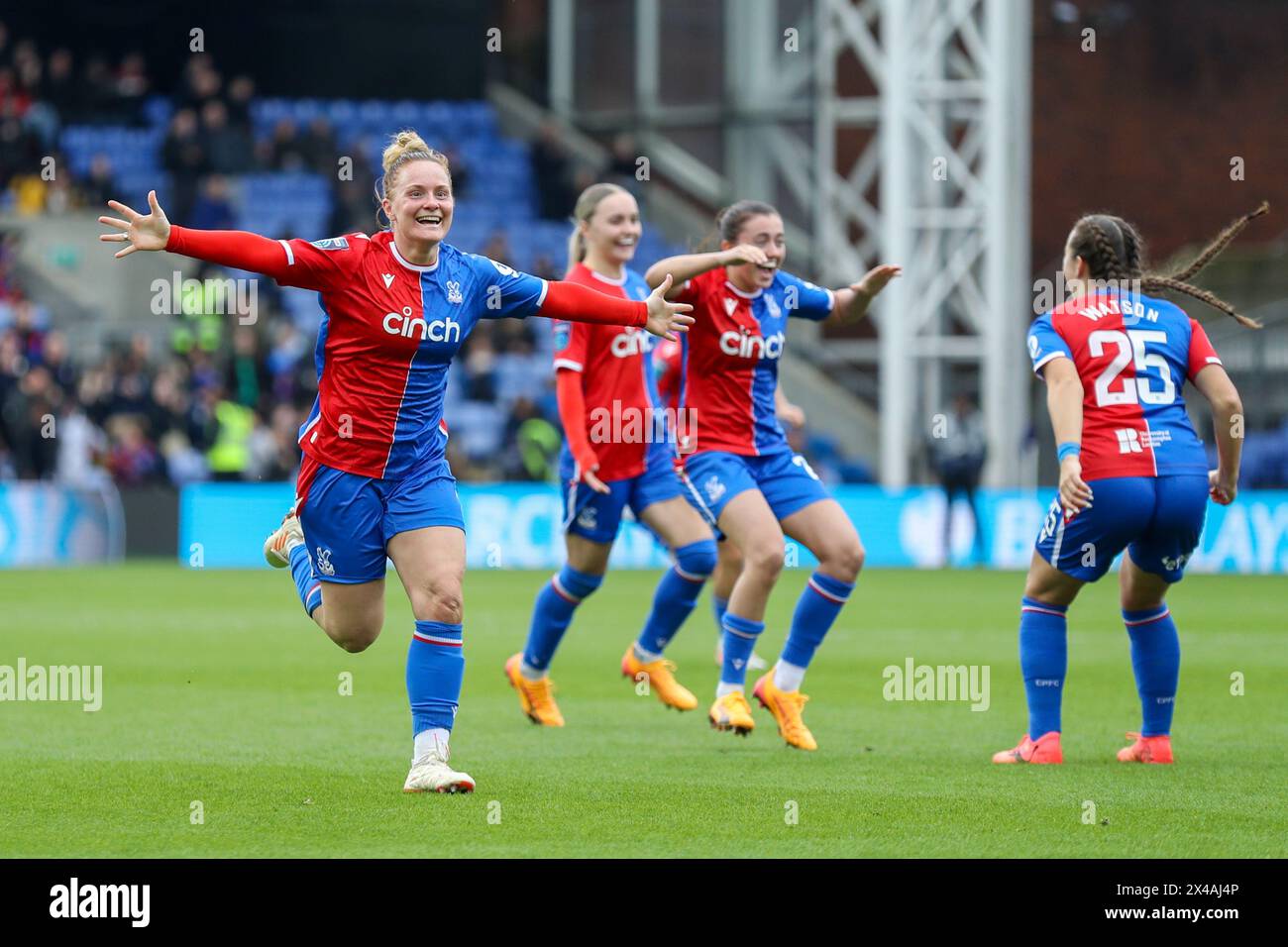London, UK. 28th April, 2024. Fliss Gibbons during the Women’s ...