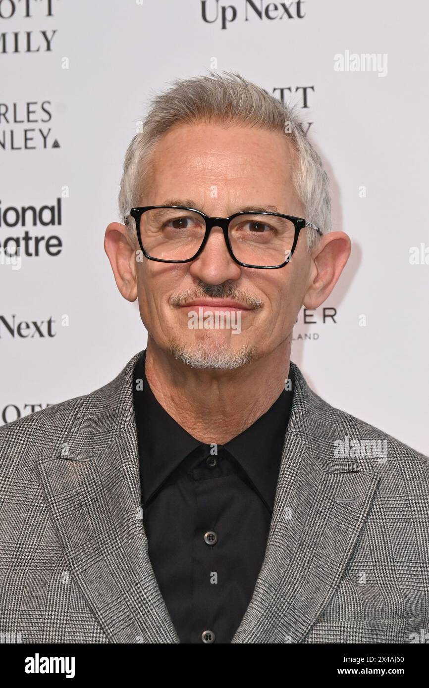 London, UK. 1st May, 2024. Gary Lineker at National Theatre Up Next ...
