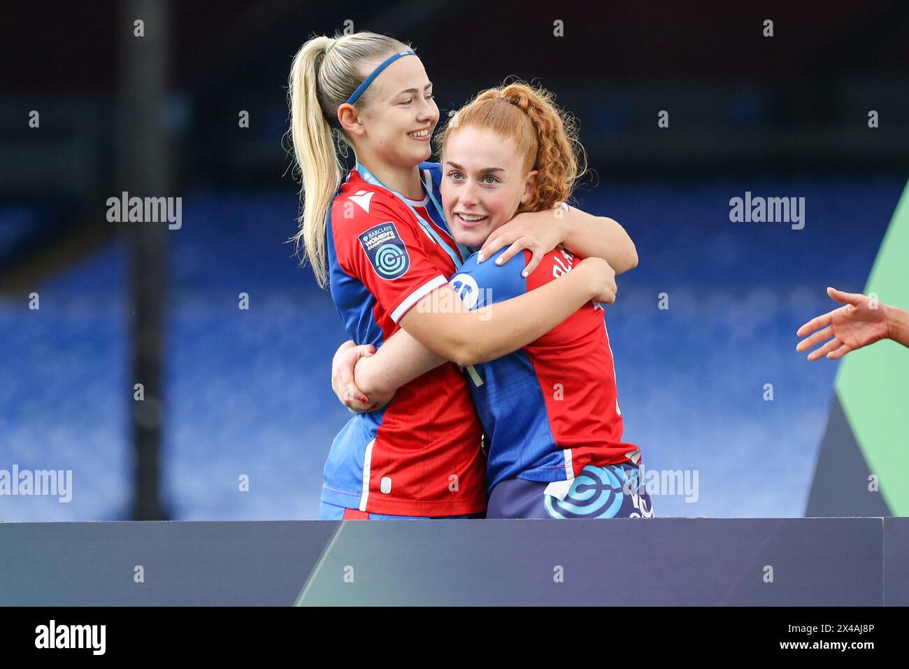 London, UK. 28th April, 2024. Lexi Potter and Annabel Blanchard during ...