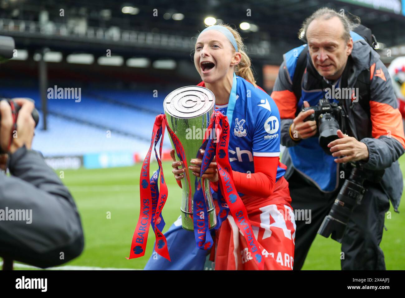 London, UK. 28th April, 2024. Hayley Nolan during Crystal Palace’s ...
