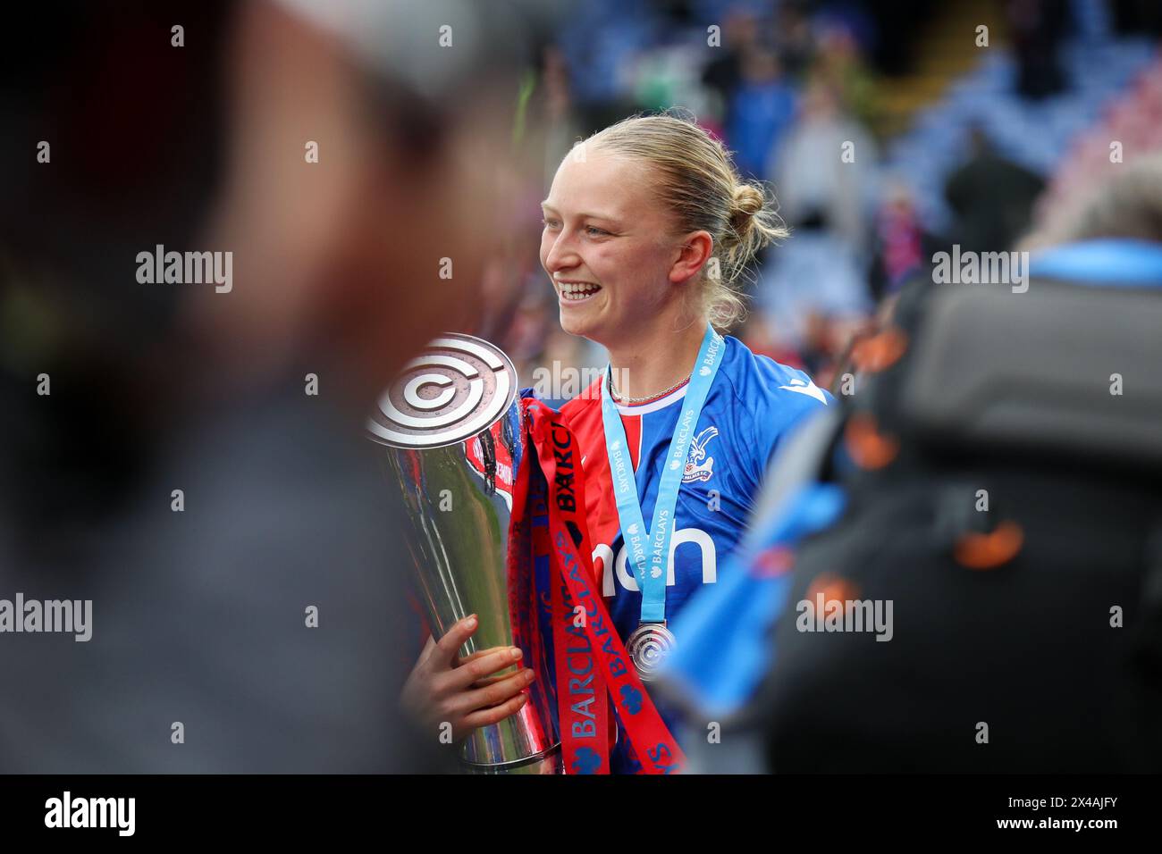 London, UK. 28th April, 2024. Elise Hughes during Crystal Palace’s ...