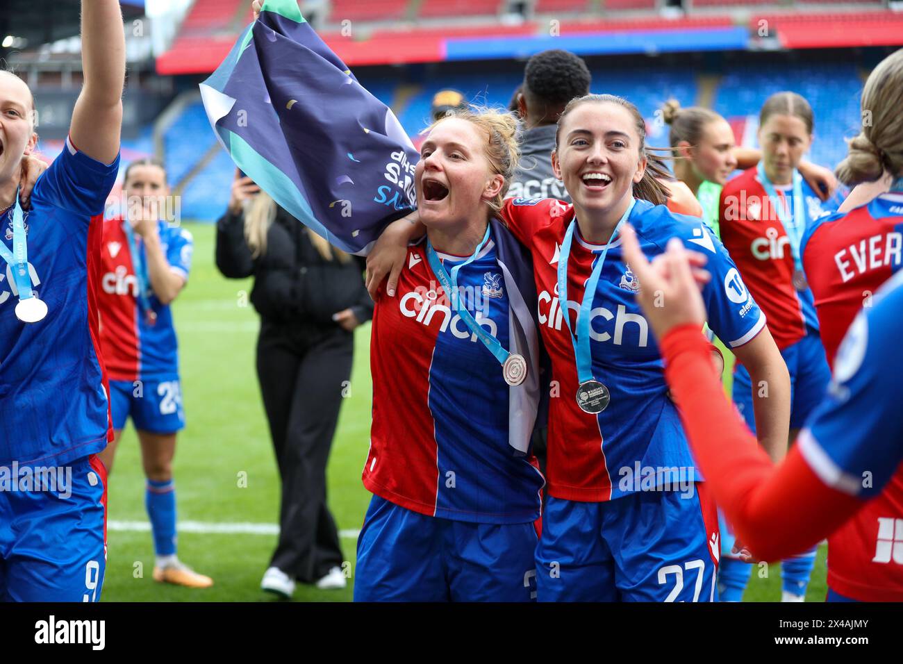 London, UK. 28th April, 2024. Fliss Gibbons and Abbie Larkin during ...
