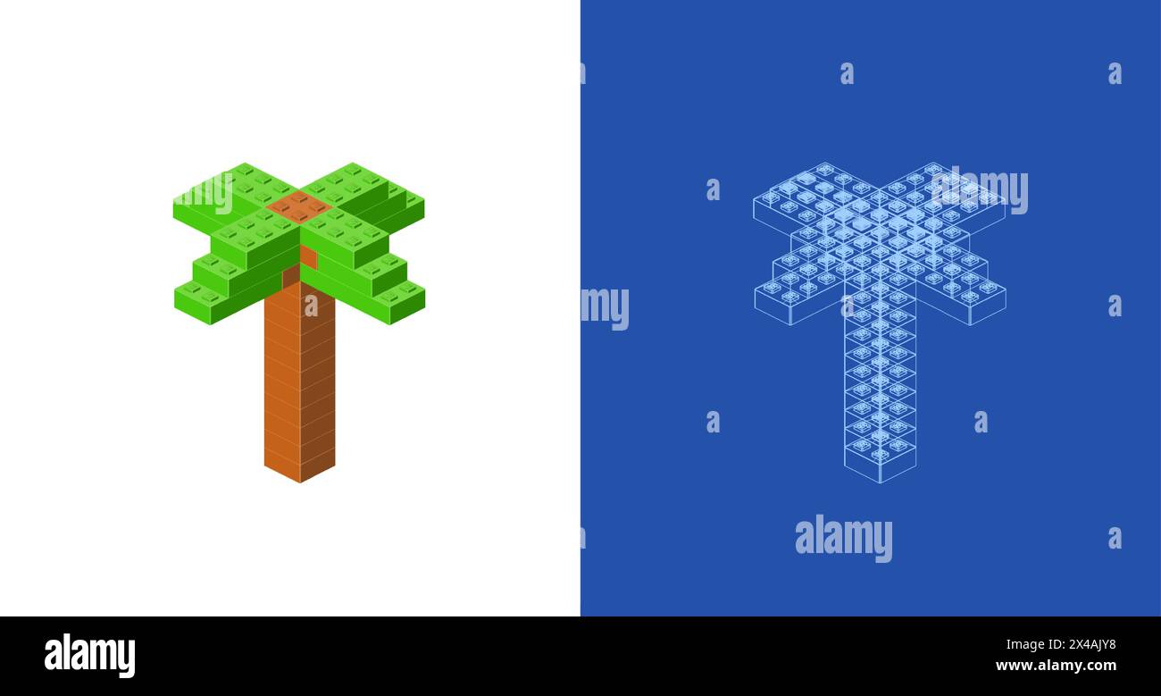 Palm project for print and decoration. Vector clipart Stock Vector ...