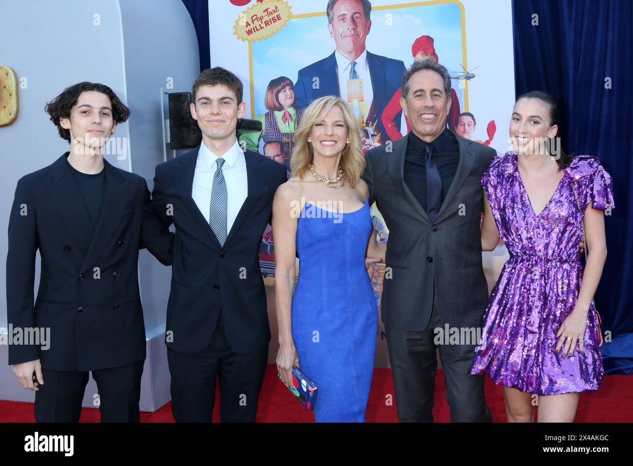 LOS ANGELES - APR 30: Shepherd Seinfeld, Jessica Seinfeld, Julian Seinfeld, Jerry Seinfeld ...