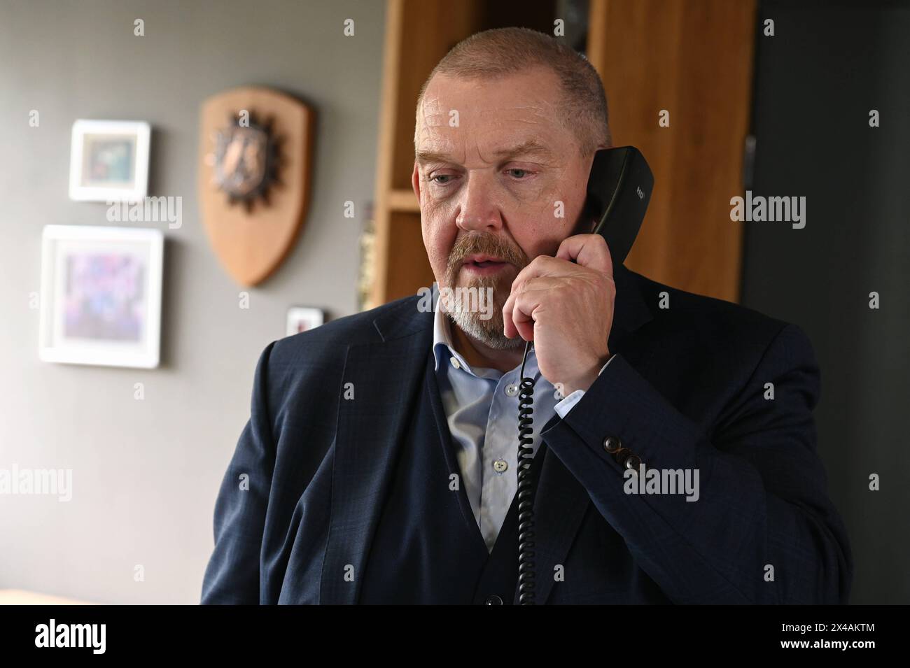 Schauspieler Dietmar Bär Kommissar Freddy Schenk , posiert bei einem ...