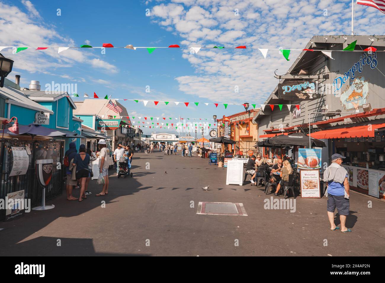 Vibrant waterfront promenade with seaside cafes and relaxed atmosphere ...