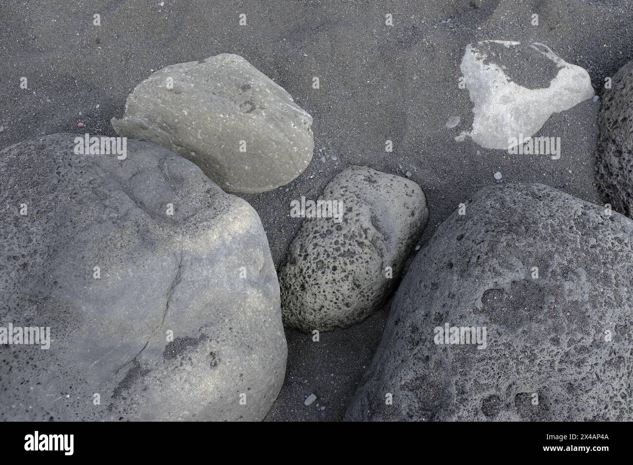 basalt stones at the beach, Dyrholaey, Iceland Stock Photo - Alamy